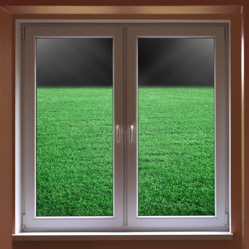 Window view to stadium stock photo. Image of architecture - 37648718