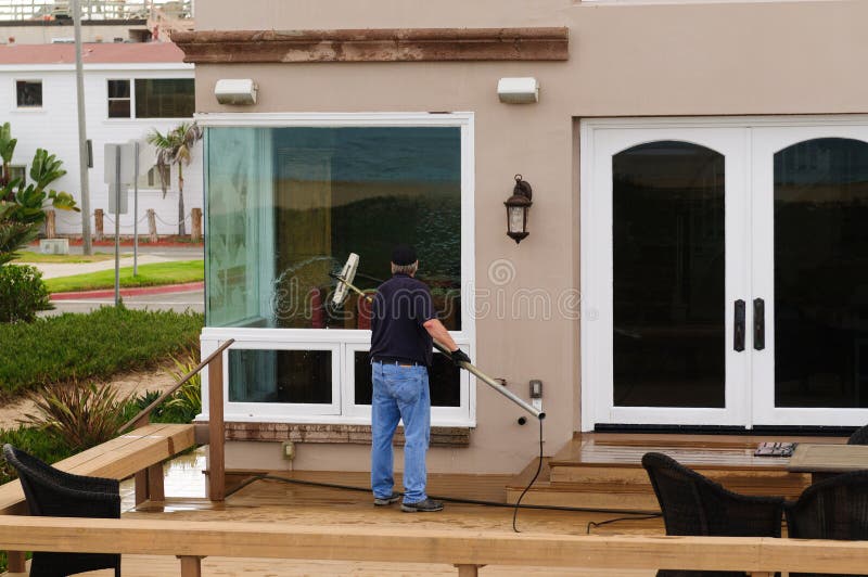 Window Washer stock image. Image of soap, transparent - 10421801
