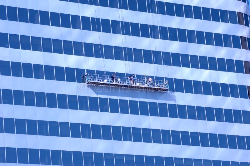 Window washers stock image. Image of business, afraid, riga - 721457