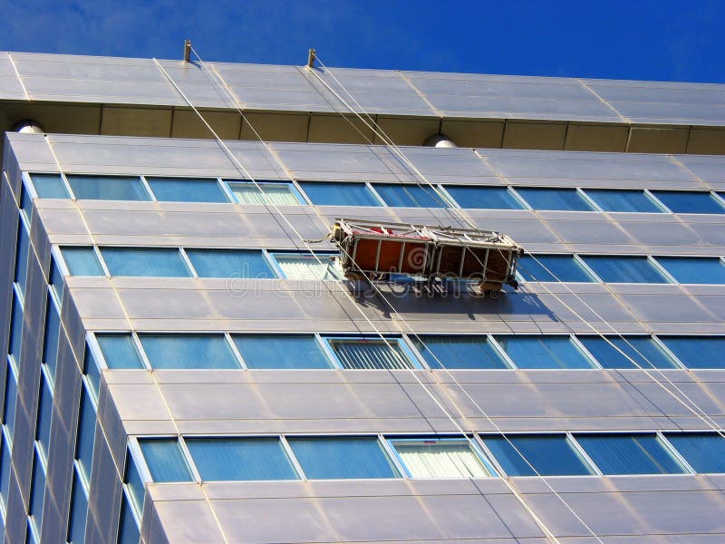 Window washing stock image. Image of worker, cleaning, workers - 262411