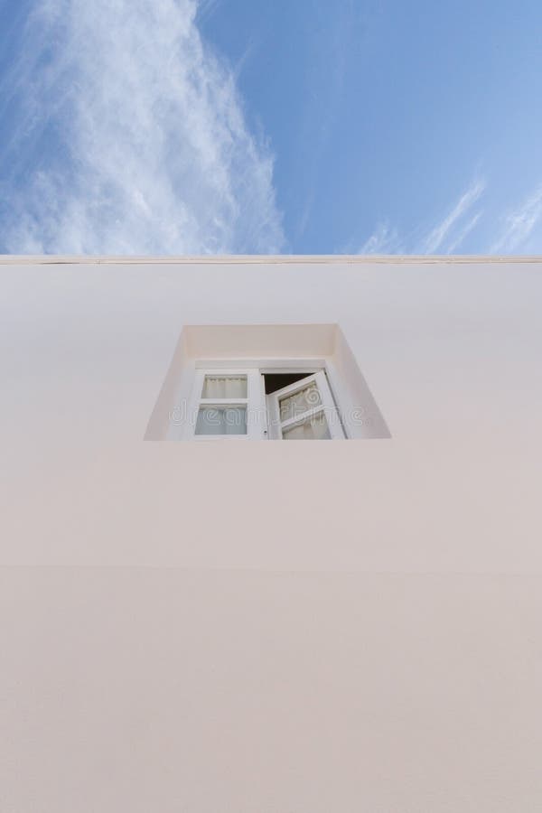 Window of Whitewashed House Stock Image - Image of whitewashed ...