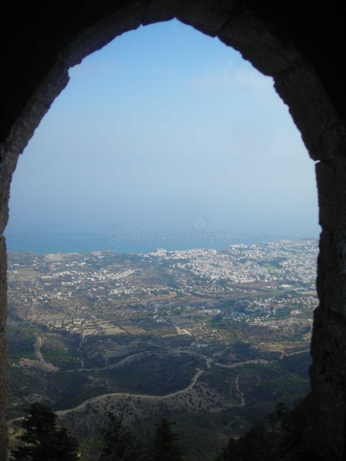 Window stock image. Image of cyprus, view, mountain - 164272779