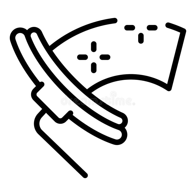 Window Windshield Wiper Icon Outline Vector. Car Windscreen Stock ...