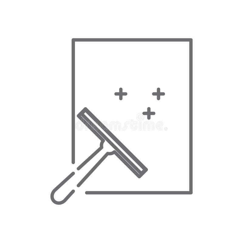 Window Wiper. Vector Illustration Decorative Design Stock Vector ...