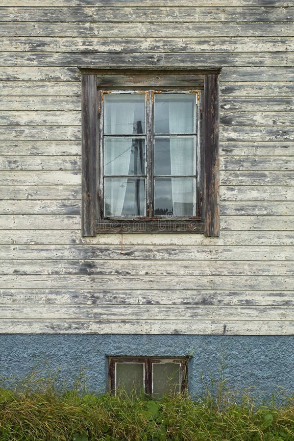 Window on a wood wall. stock image. Image of detail - 313545239