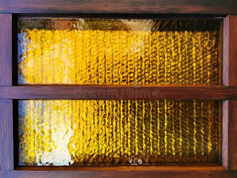 Window with Wood and Yellow Reflection Background. for Presentation ...