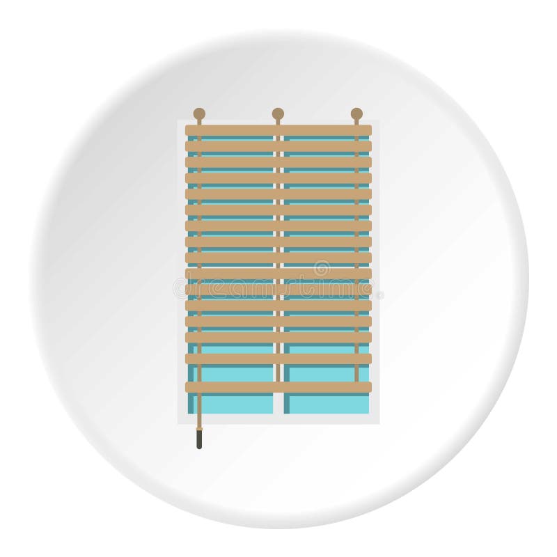 Window with Wooden Jalousie Icon Digital Purple Stock Vector ...