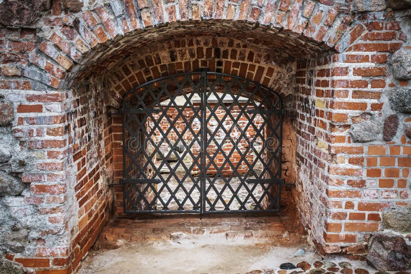 Window with Wrought Iron Bars Stock Photo - Image of abstract, metal ...