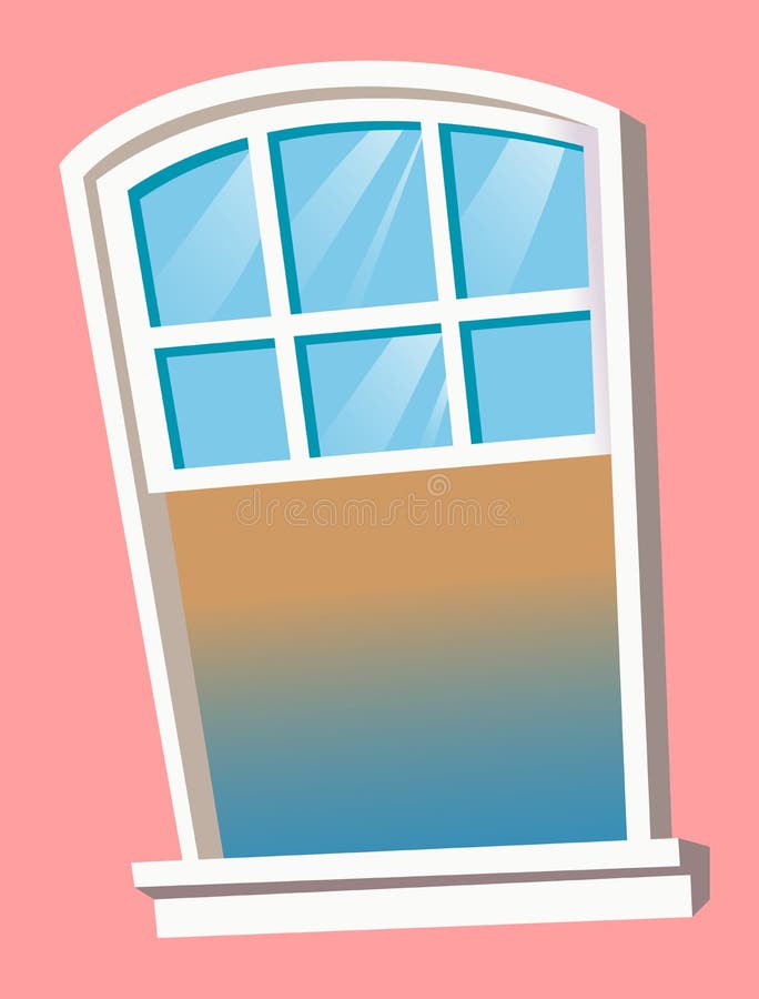 Purple window stock illustration. Illustration of drawn - 920238