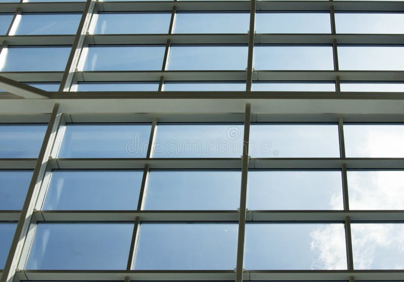 Modern Empty Room with Windows in Floor and City View Stock Photo ...