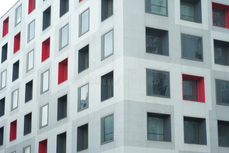 Windows of Administrative Building Stock Image - Image of shanghai ...