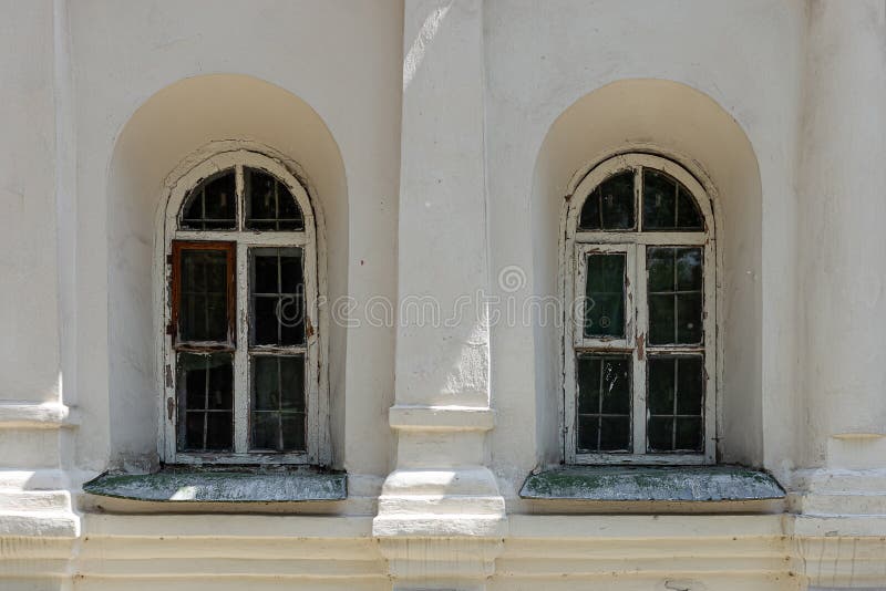 Windows of Ancient Building Stock Image - Image of monument, lime ...