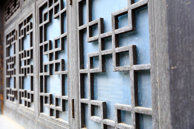 Windows of Ancient Chinese Architecture Stock Image - Image of building ...