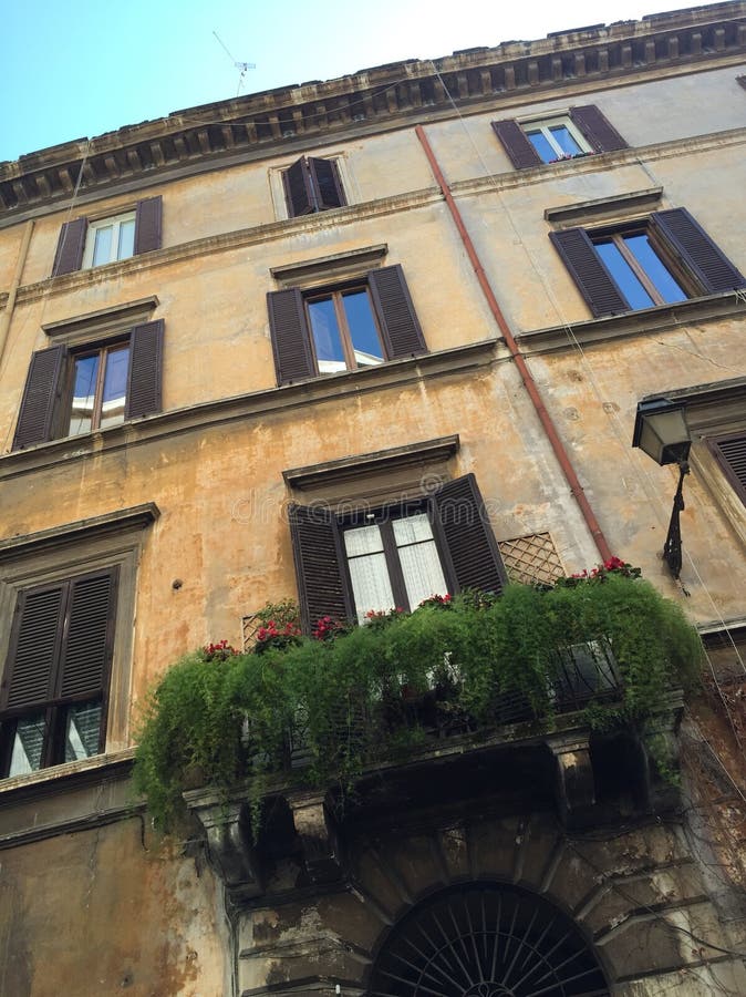 Windows of ancient Rome stock image. Image of house - 113836179