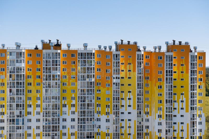 Windows in an Apartment Building Stock Image - Image of real ...