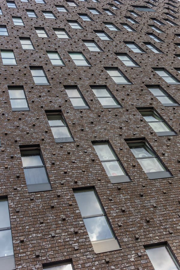 Windows on an Apartment Building Stock Image - Image of architecture ...