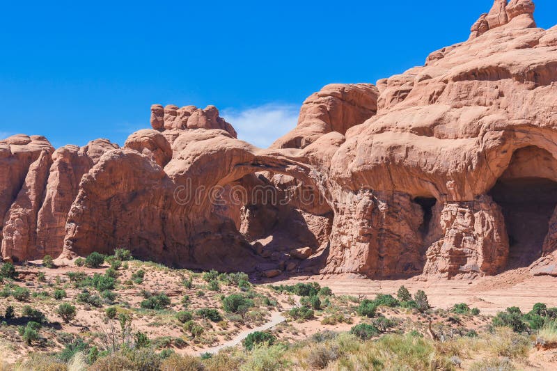The Windows Arches National Park Utah Stock Image - Image of park ...