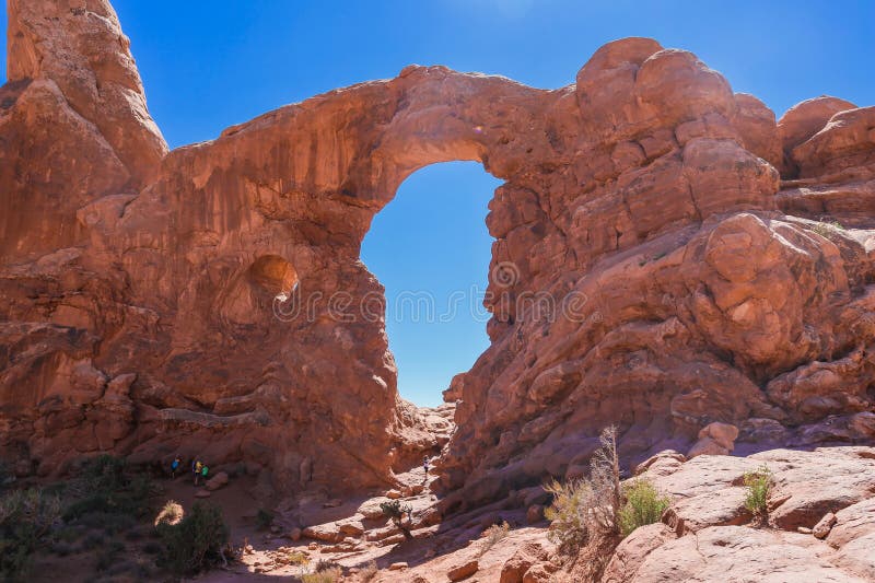 The Windows Arches National Park Utah Stock Photo - Image of national ...