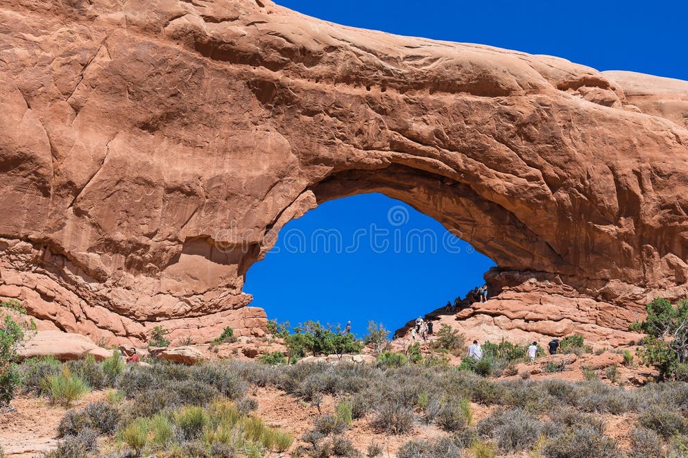 The Windows Arches National Park Utah Editorial Photography - Image of ...