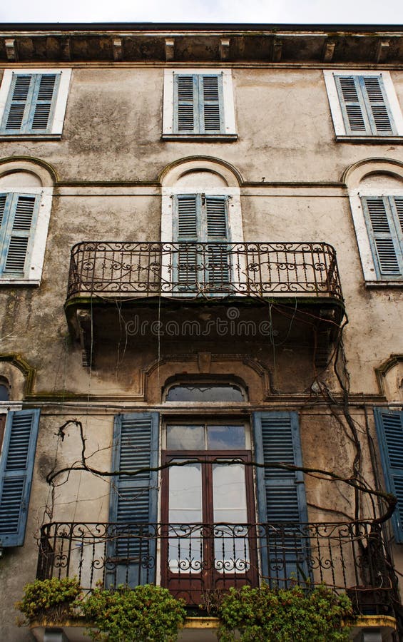 Windows and Balconies, Italy Stock Photo - Image of exterior ...
