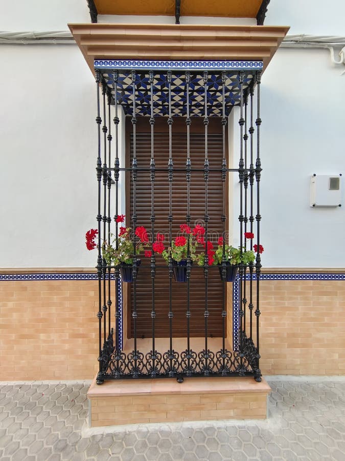 Windows with bars stock image. Image of building, residential - 282215351