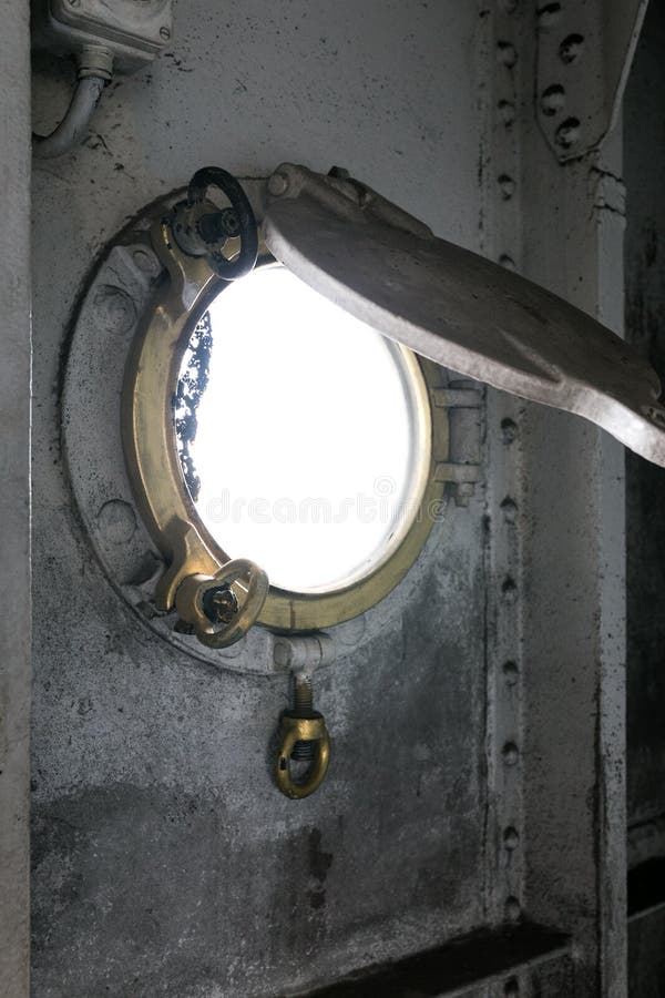Windows in battleship stock photo. Image of armor, ocean - 55862550