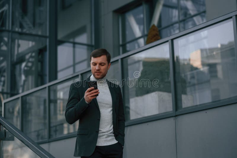 Windows Behind the Handsome Man that is in the Formal Clothes Using ...