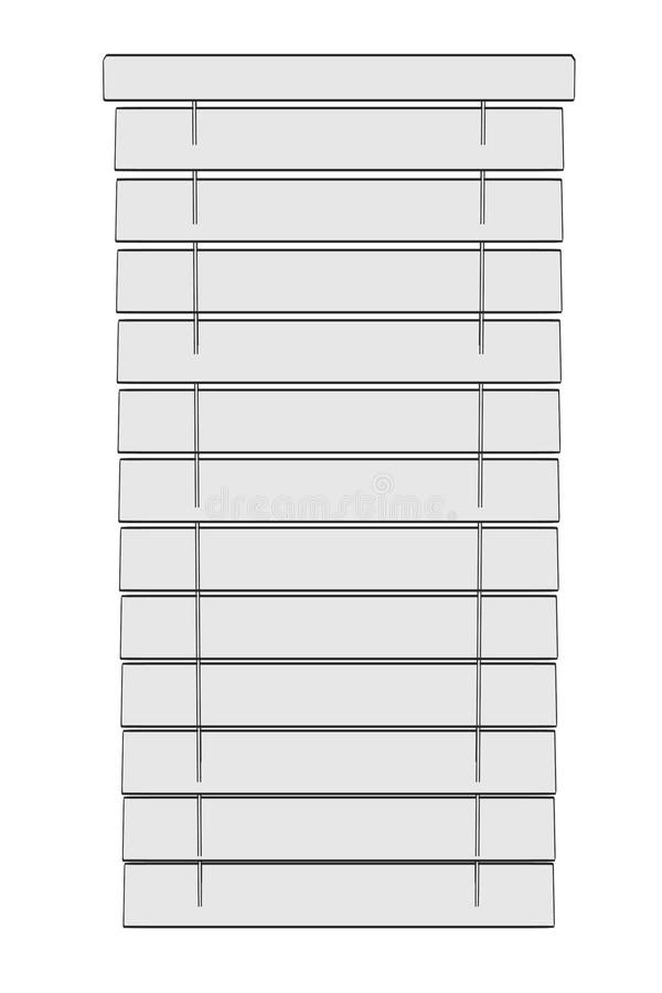 Windows blinds stock illustration. Illustration of toon - 69934132