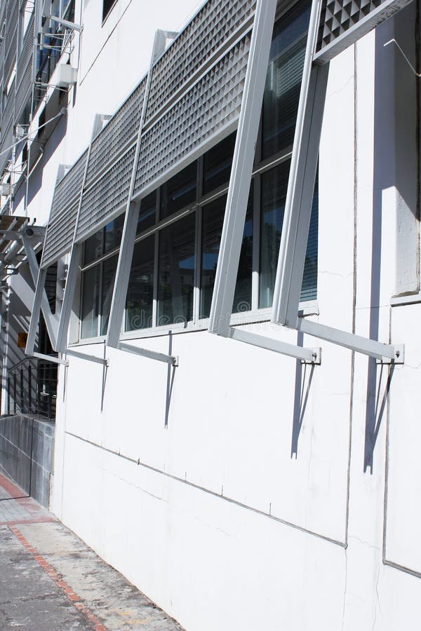 Windows Blinds at Outside of Buidling Stock Photo - Image of colour ...
