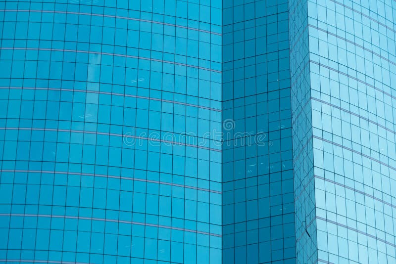 Windows of Blue Modern Office Skyscraper Building. Architecture Stock ...