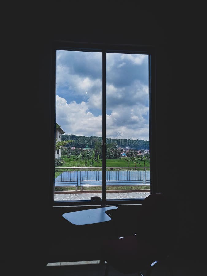 The Windows are Bright from the Outside Stock Photo - Image of ...