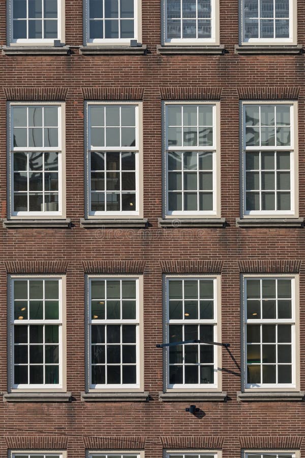 Windows Amsterdam stock image. Image of bricks, facade - 178784099