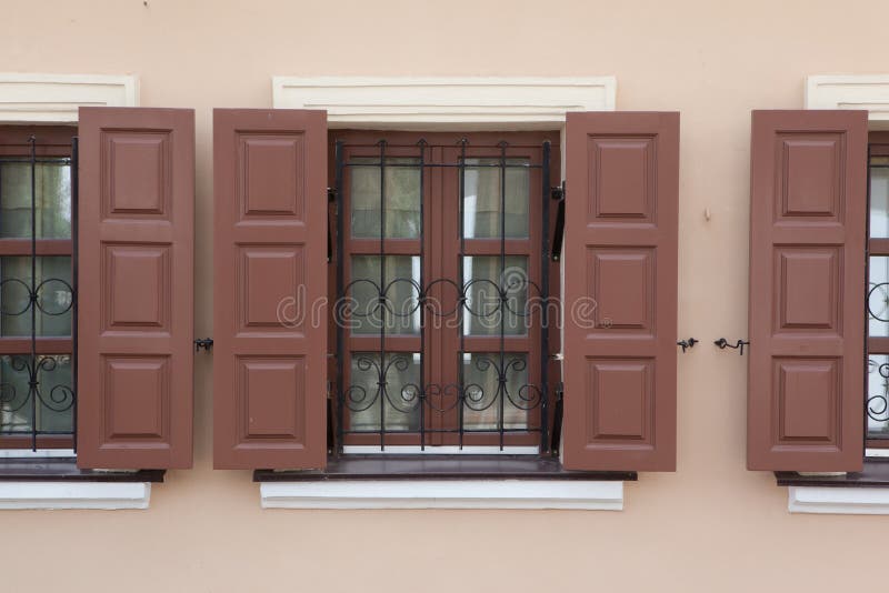 Windows stock photo. Image of rectangle, shutters, glass - 53002334