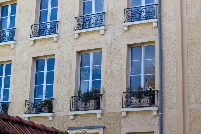 Windows of an building stock image. Image of tourist - 237270165