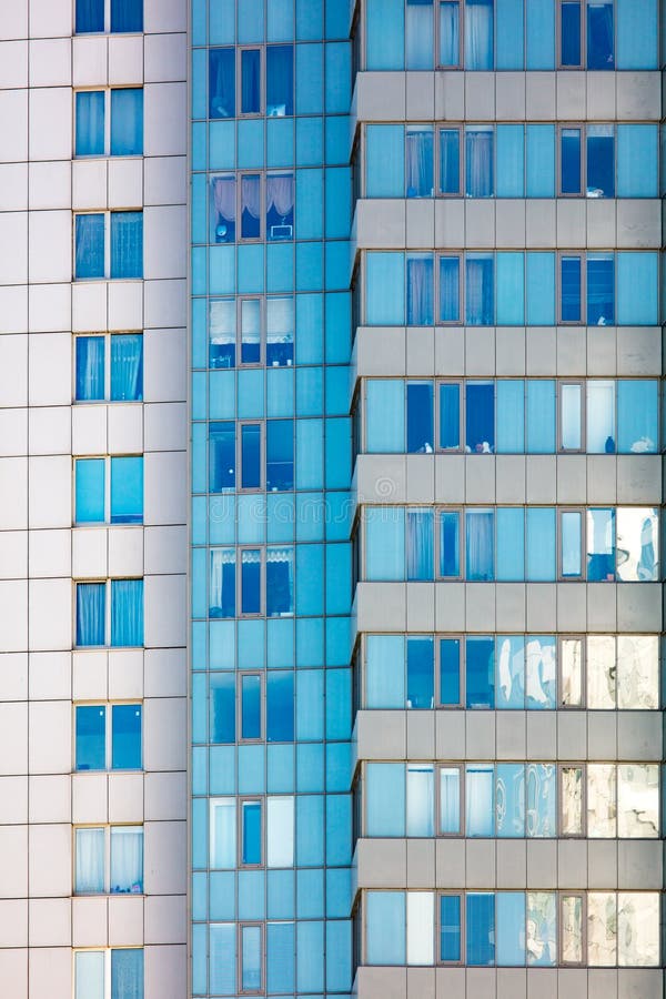Windows in the Building As a Background Stock Image - Image of close ...