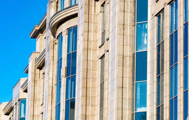 Windows in the Building As a Background Stock Photo - Image of ...