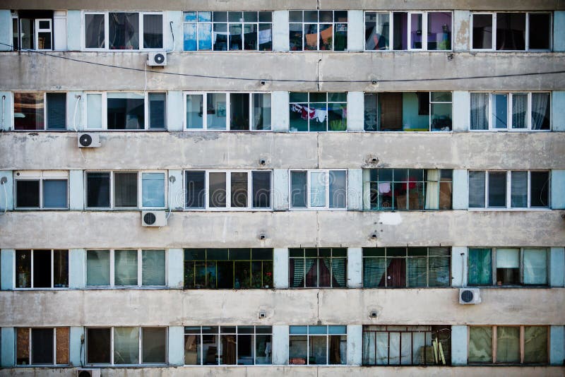 Windows on a building stock photo. Image of rust, flat - 62085778