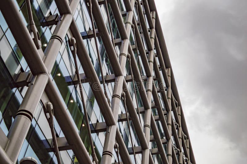 Windows of Building in London with Iron Bars Stock Photo - Image of ...