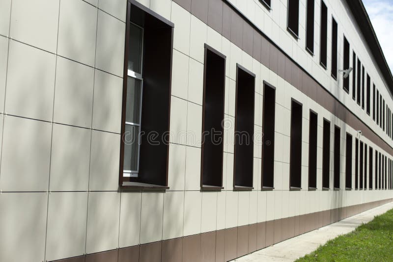 Windows in Building. Long Row of Windows Stock Image - Image of ...