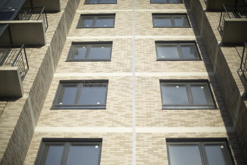 Windows in Building. New Building in City Stock Image - Image of city ...
