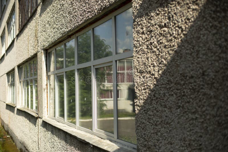 Windows in Building. Plastic Window in House Stock Photo - Image of ...