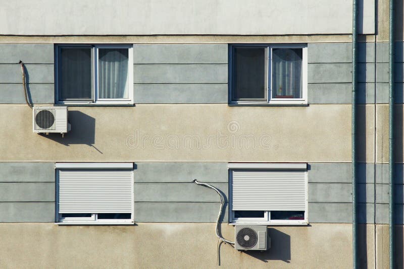 Windows on Building Wall Texture Stock Photo - Image of windows, shades ...