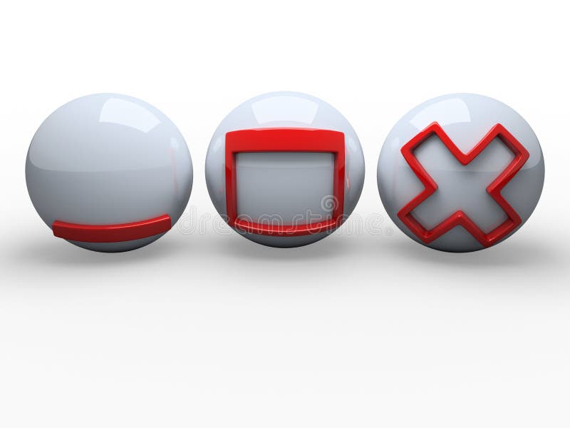 Windows buttons stock illustration. Illustration of abstract - 4849406