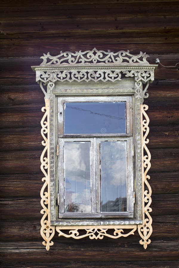 Old Russian Windows in Tomsk Stock Photo - Image of russia, fretwork ...