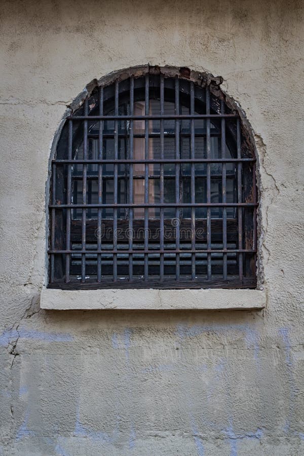 The Windows in the Cement Wall are Closed and There is No View Stock ...