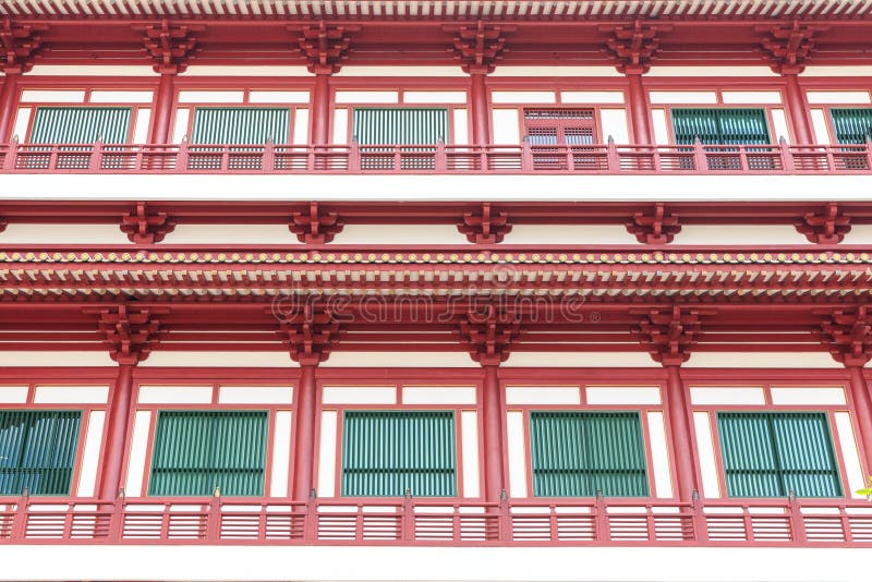Windows China Temple in Town Stock Photo - Image of buddha, oriental ...