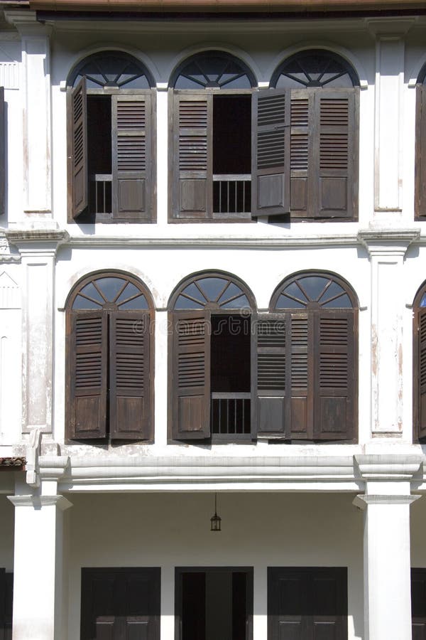 Traditional Malay House Doors Stock Photo - Image of decorative, open ...