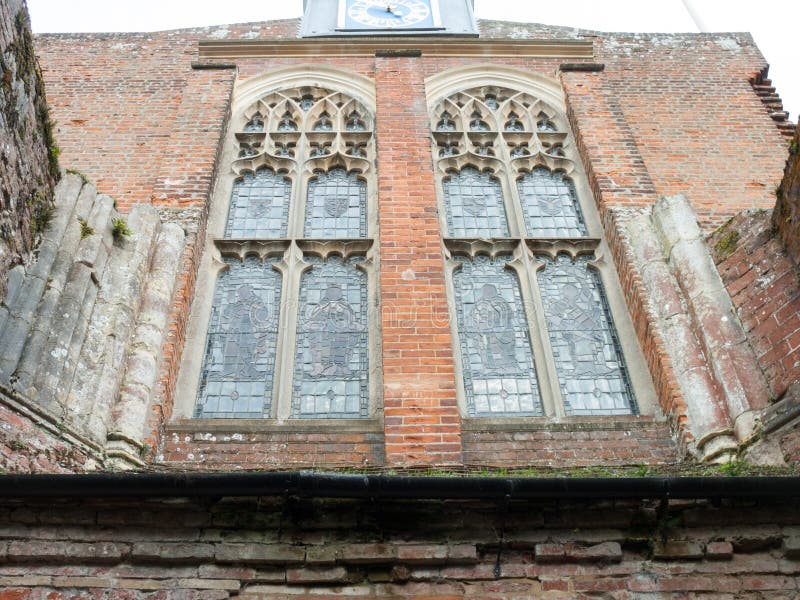 Windows of a Church from the Outside Stock Image - Image of religion ...