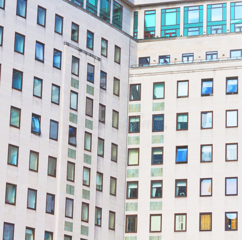 Windows in the City of London Home and Office Skyscraper Stock Photo ...
