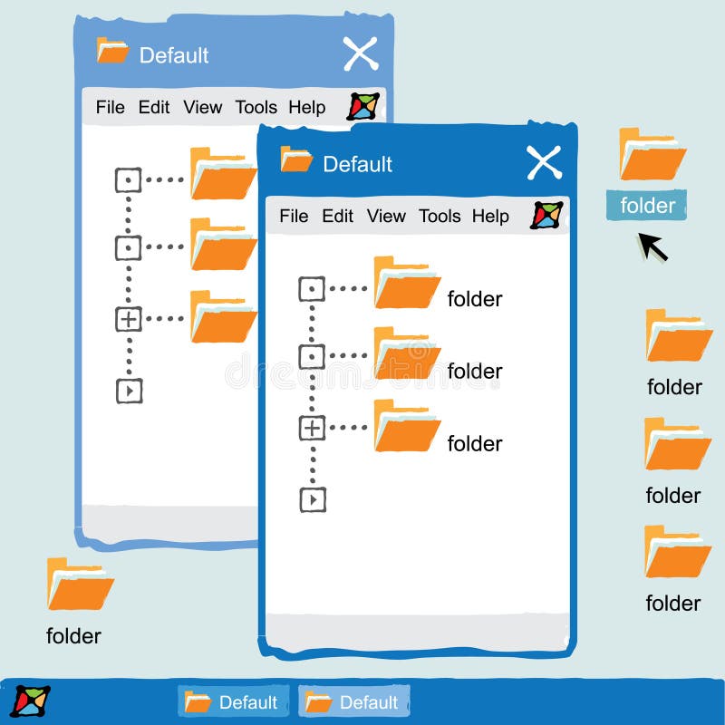 Interface // Classic Series Stock Vector - Illustration of email ...